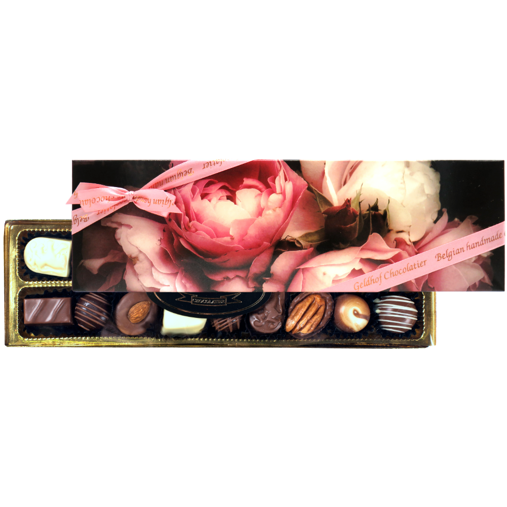 Roses - Chocolate Gift Box (250g) - Geldhof Chocolatier