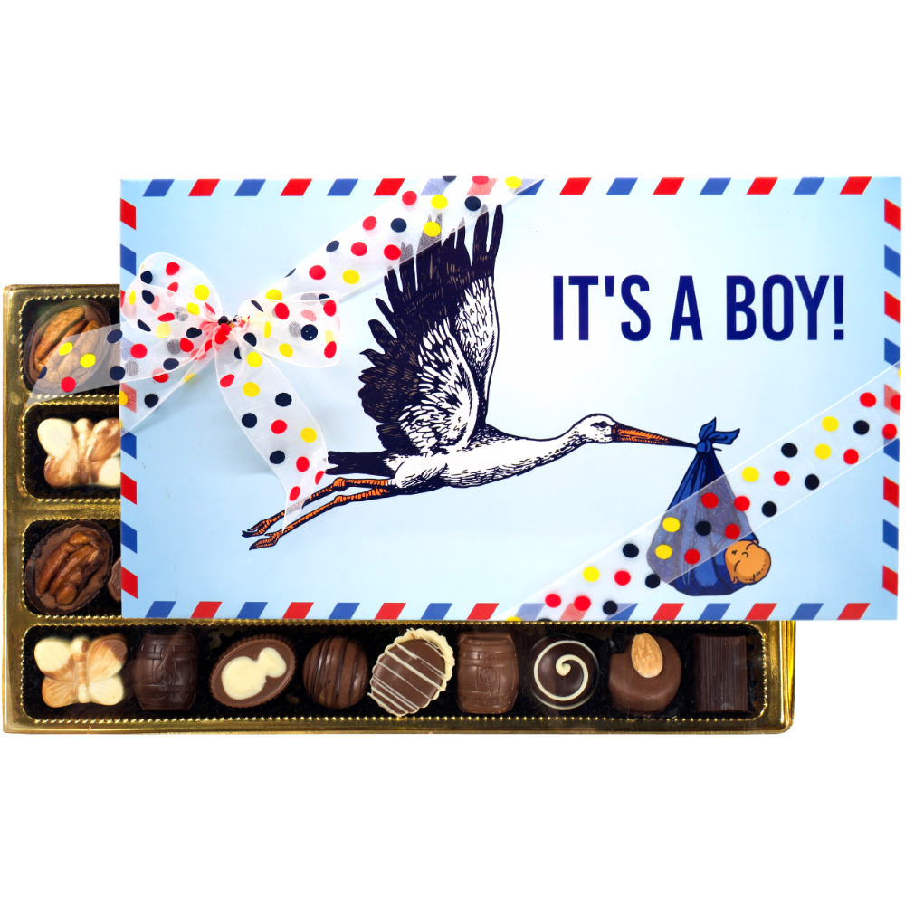 It's a Boy - Chocolate Gift Box (500g) - Geldhof Chocolatier