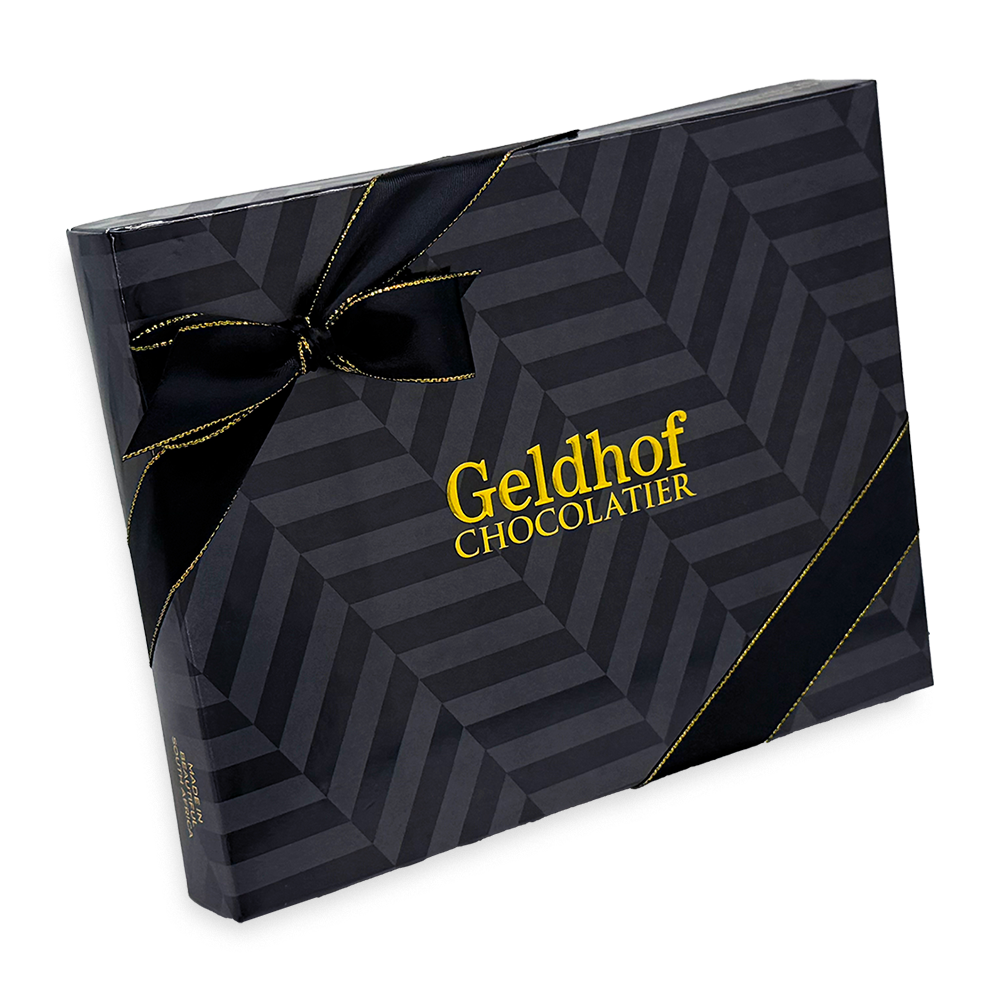 Black Geldhof Chocolate Box (165g) - Geldhof Chocolatier