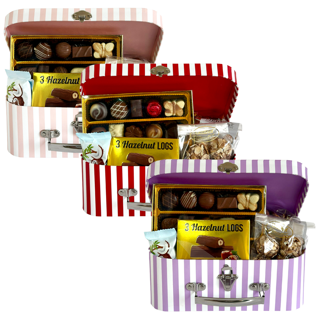 Candy Stripe Hampers - Geldhof Chocolatier