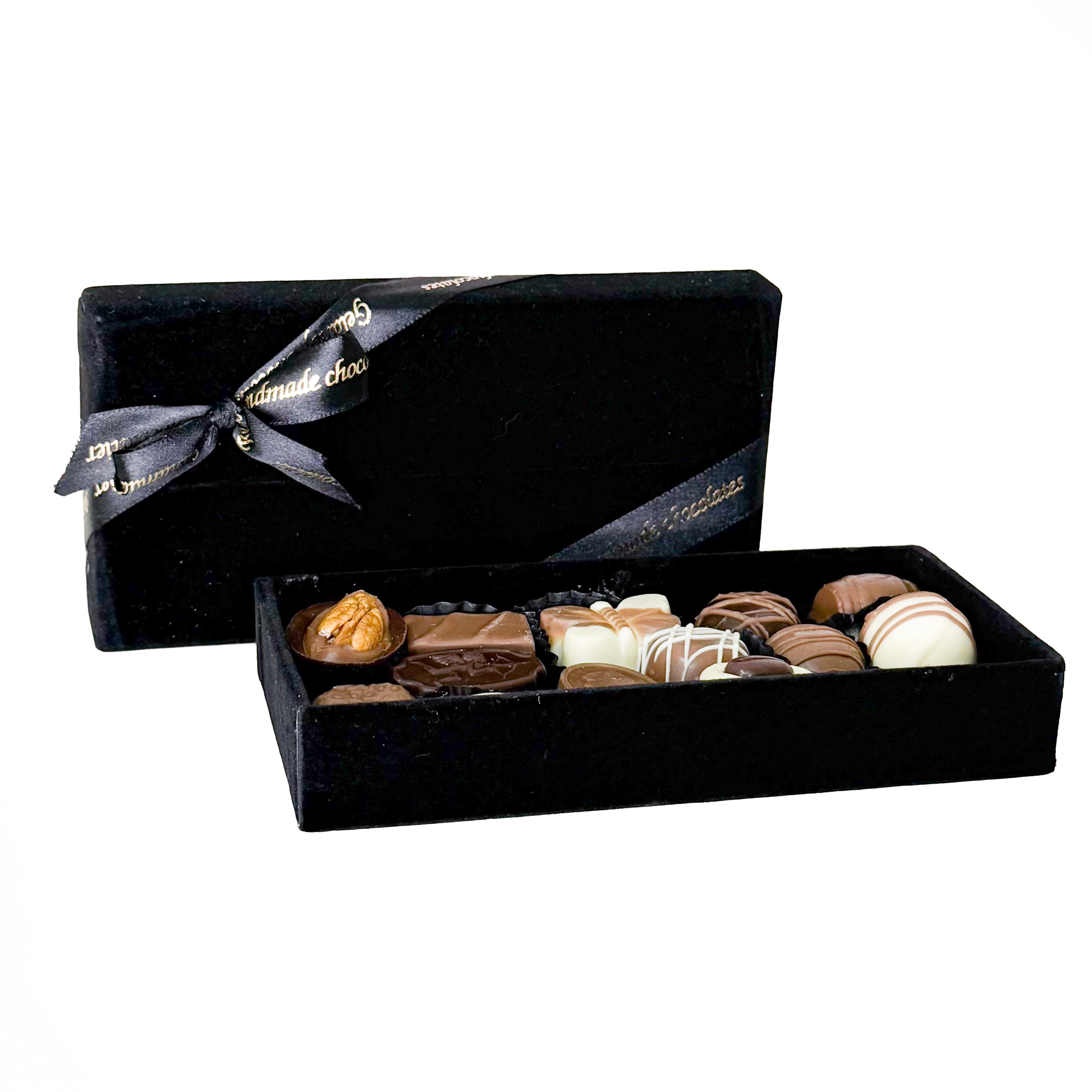 Velvet Gift Box (Black) - Geldhof Chocolatier